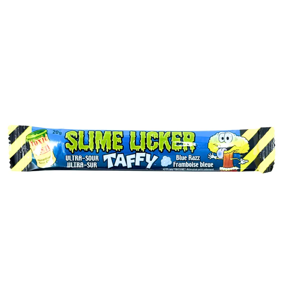 TOXIC WASTE SLIME LICKER BLUE RASPBERRY TAFFY 20G/48CT | Murray Wholesale